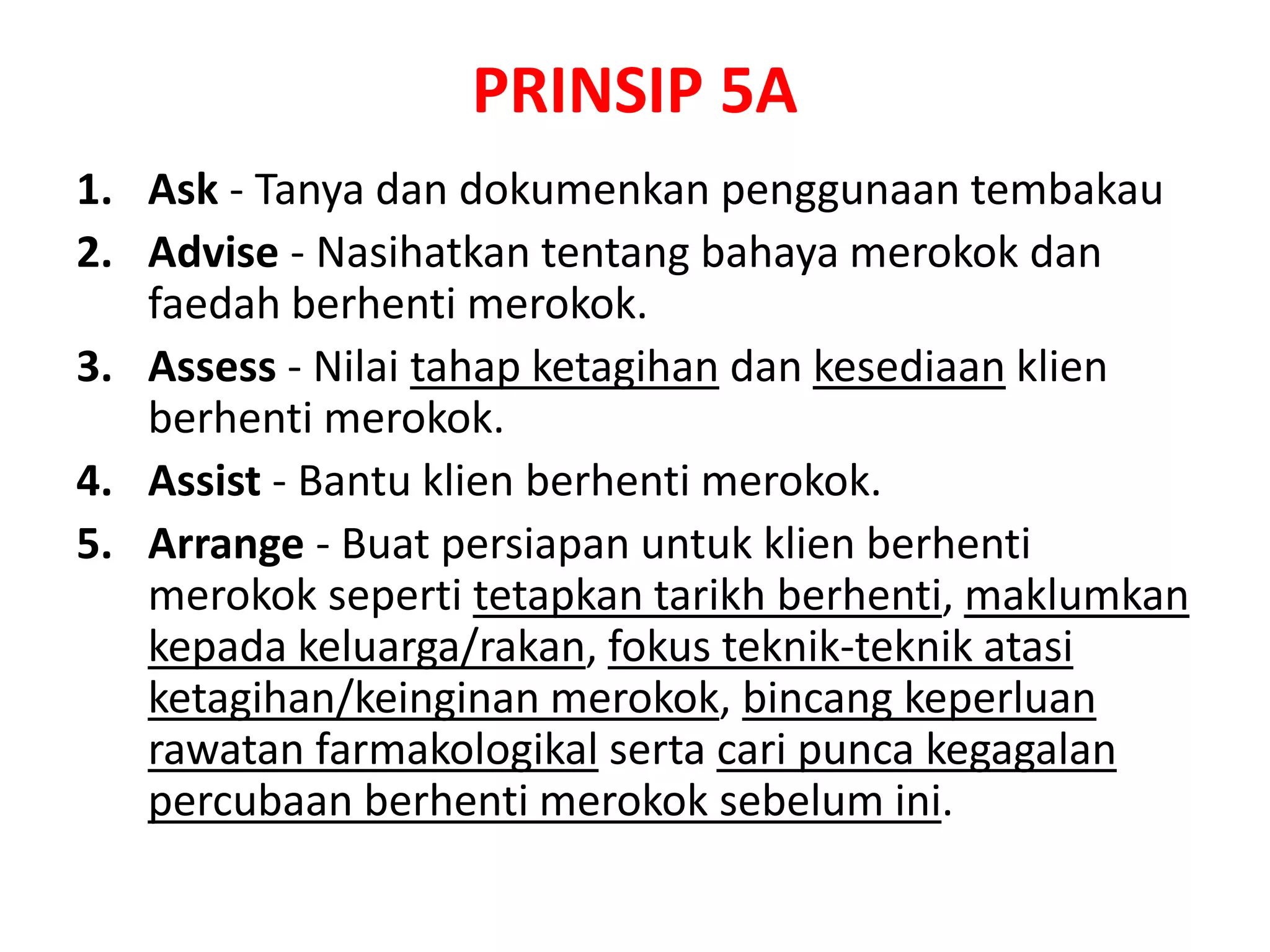 Klinik berhenti merokok | PPTX