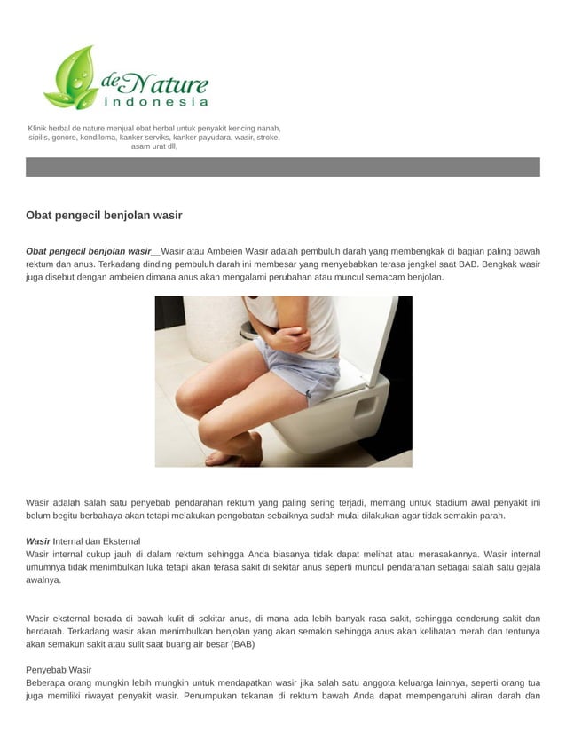 -obat-pengecil-benjolan-wasir | PDF