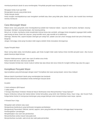 -obat-pengecil-benjolan-wasir | PDF