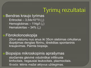 Klinikinis atvejis, radiacinis proktitas | PPTX