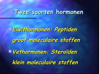 Klinische les | PPT | Hormonal Disorders | Endocrine and Metabolic Diseases