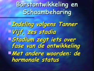 Klinische les puberteit | PPT