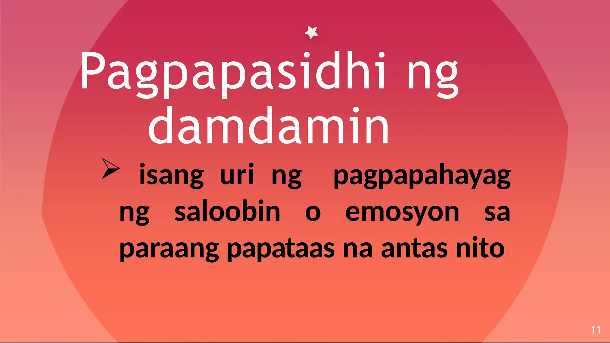 klino Filipino 9 Ikalawang Markahan Pagpapasidhi ng Damdamin | PPTX