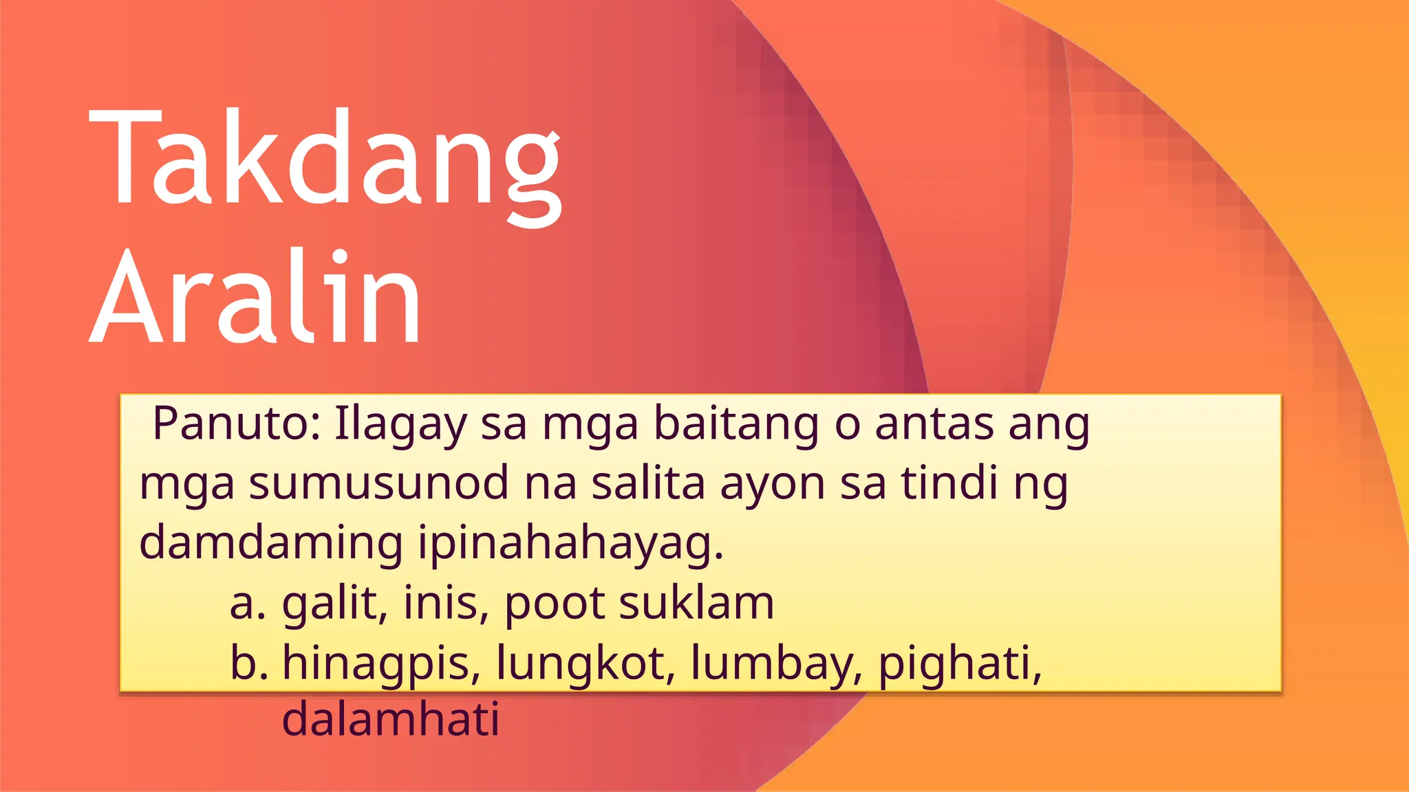 klino Filipino 9 Ikalawang Markahan Pagpapasidhi ng Damdamin | PPTX