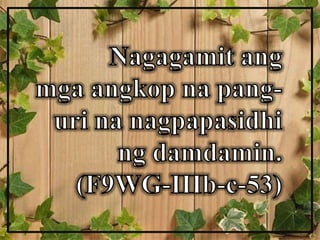Klino.pptx Filipino sa ika-siyam na baitang | PPTX