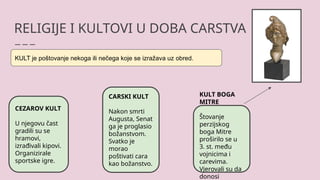 Rimske Religije: Bogovi, Kultovi i Vjerske Prakse u Starom Rimu | PPTX