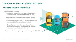 Next Generation Embedded Systems Security for IOT: Powered by Kaspersky ...