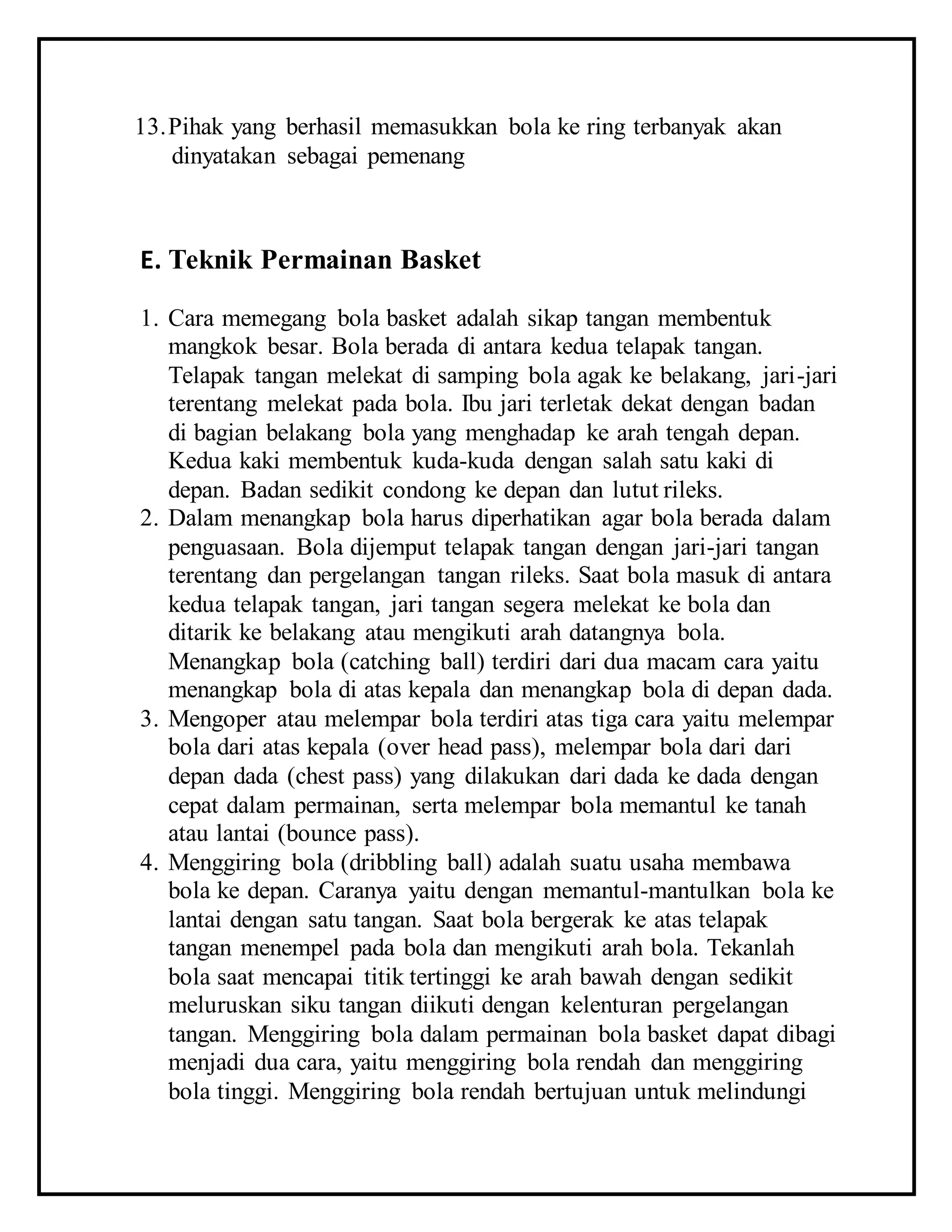 Kliping basket | DOCX