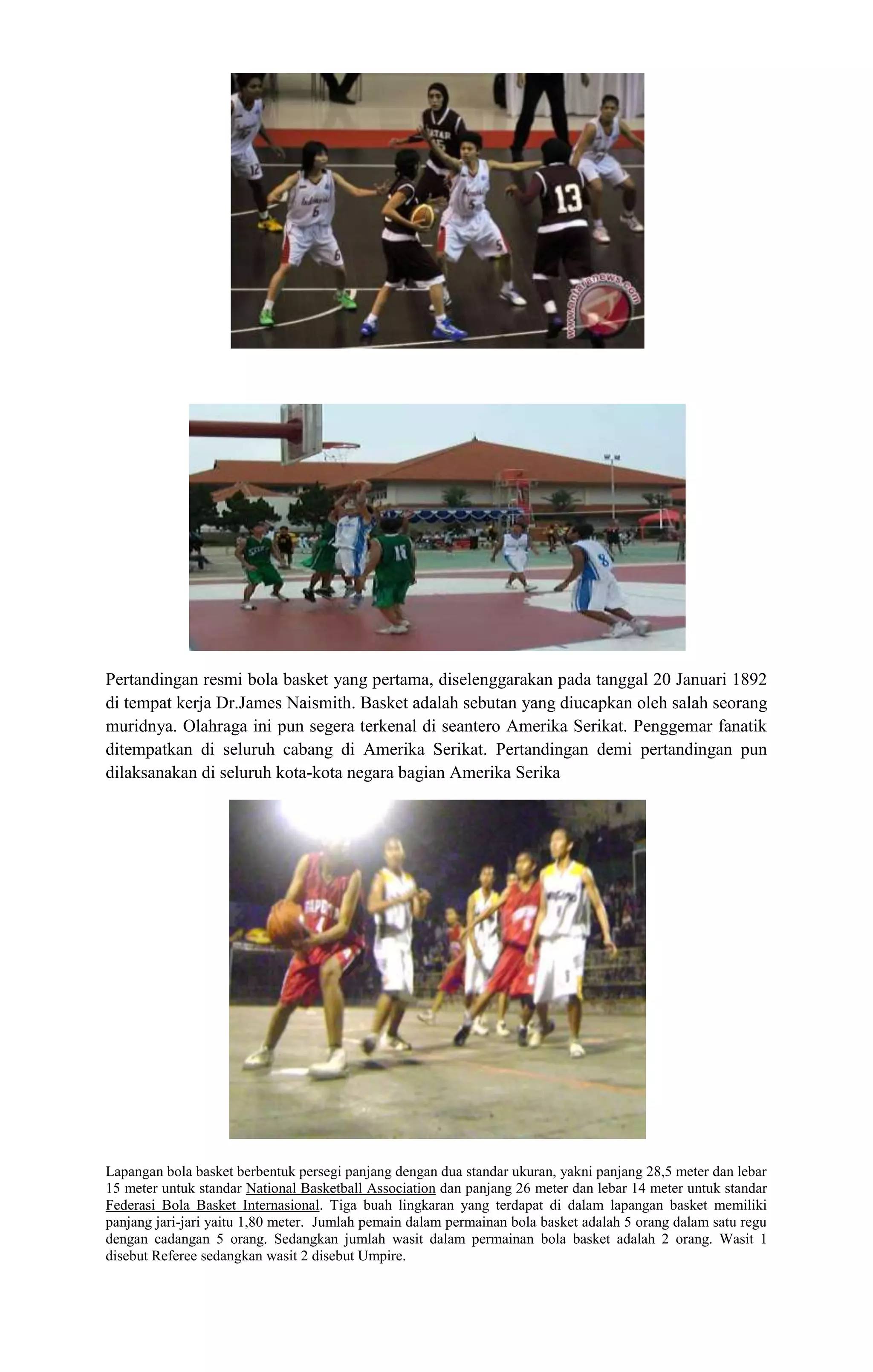 Kliping bola basket | DOCX
