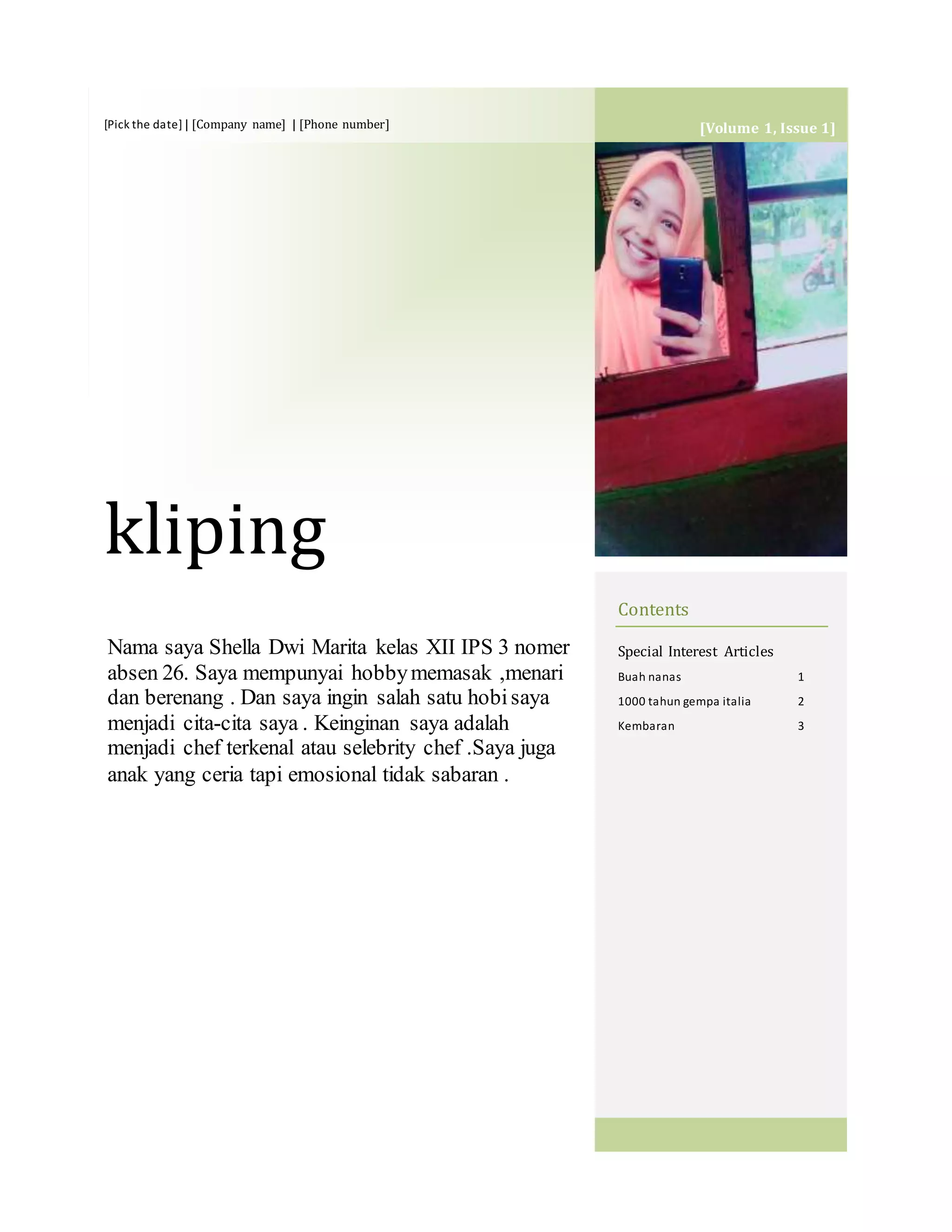 Tugas Kliping PKn Shella Dwi Marita | DOCX