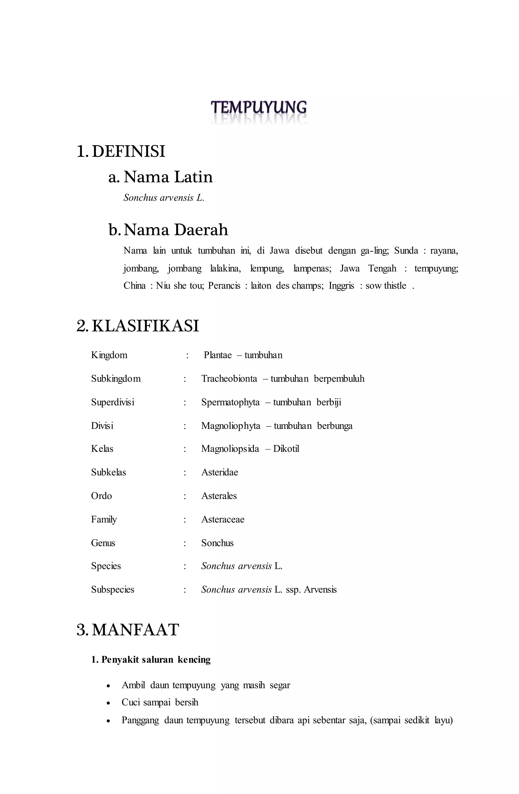 Tempuyung | DOCX