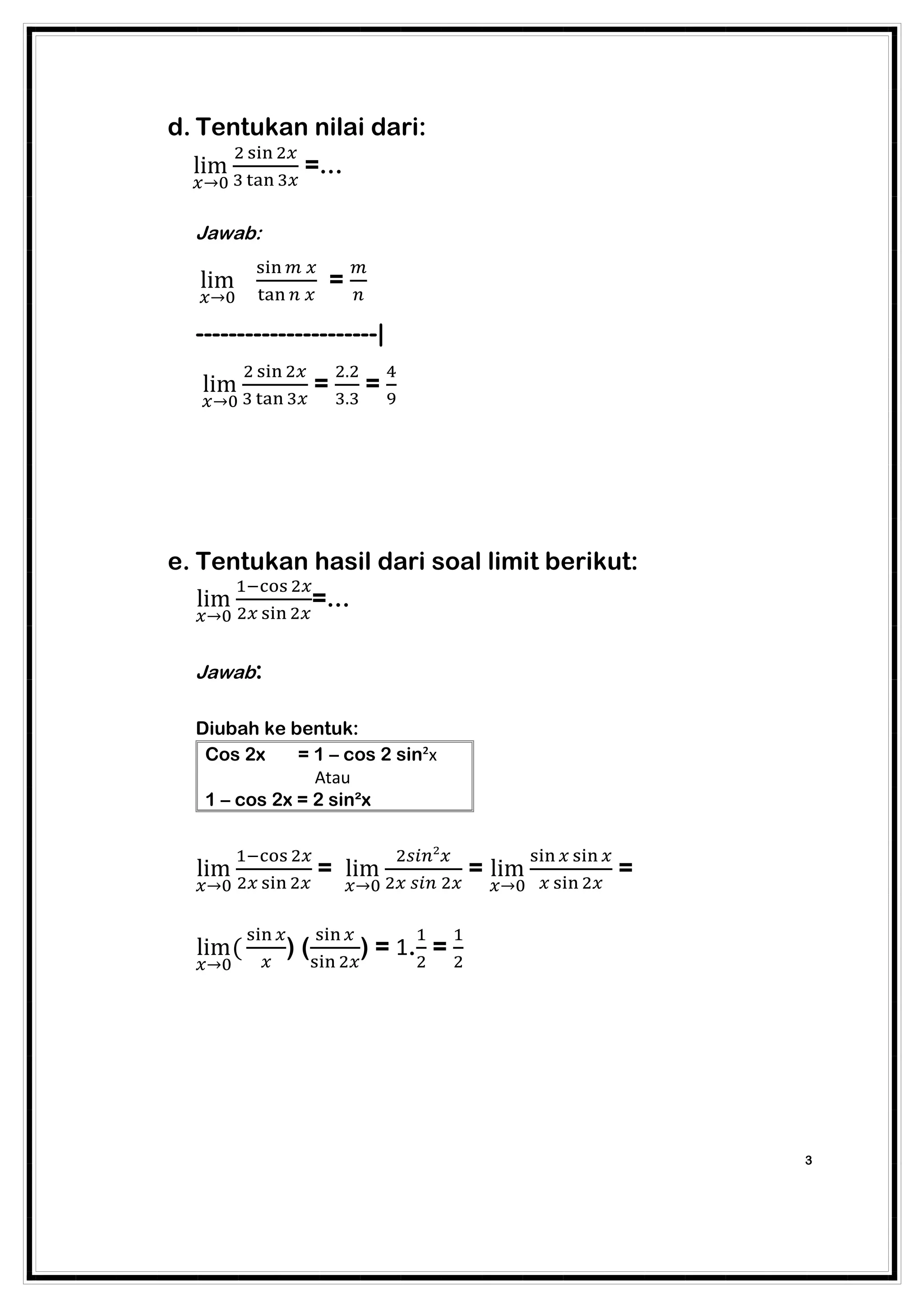 KNAR13 - MATEMATIKA MINAT SMA (KLIPING) | PDF