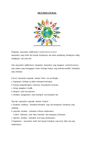 Kliping multikulturalisme dan multikultural | DOCX