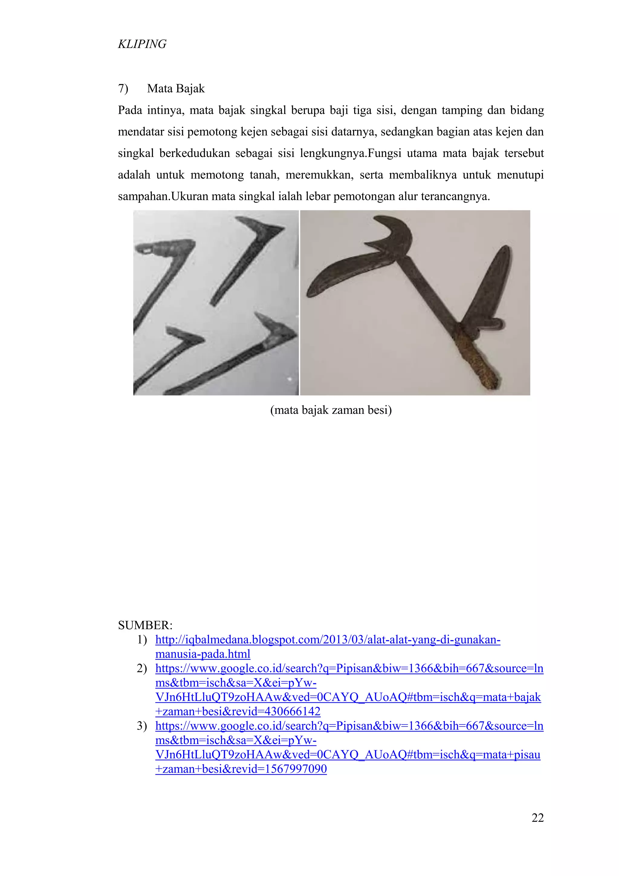 ALAT YANG DIGUNAKAN PADA ZAMAN BATU DAN ZAMAN LOGAM Kliping Oleh Nanda ...