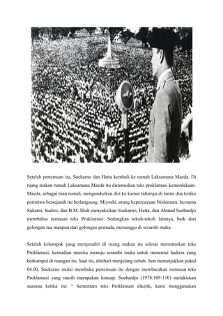 Kliping proklamasi kemerdekaan | DOCX