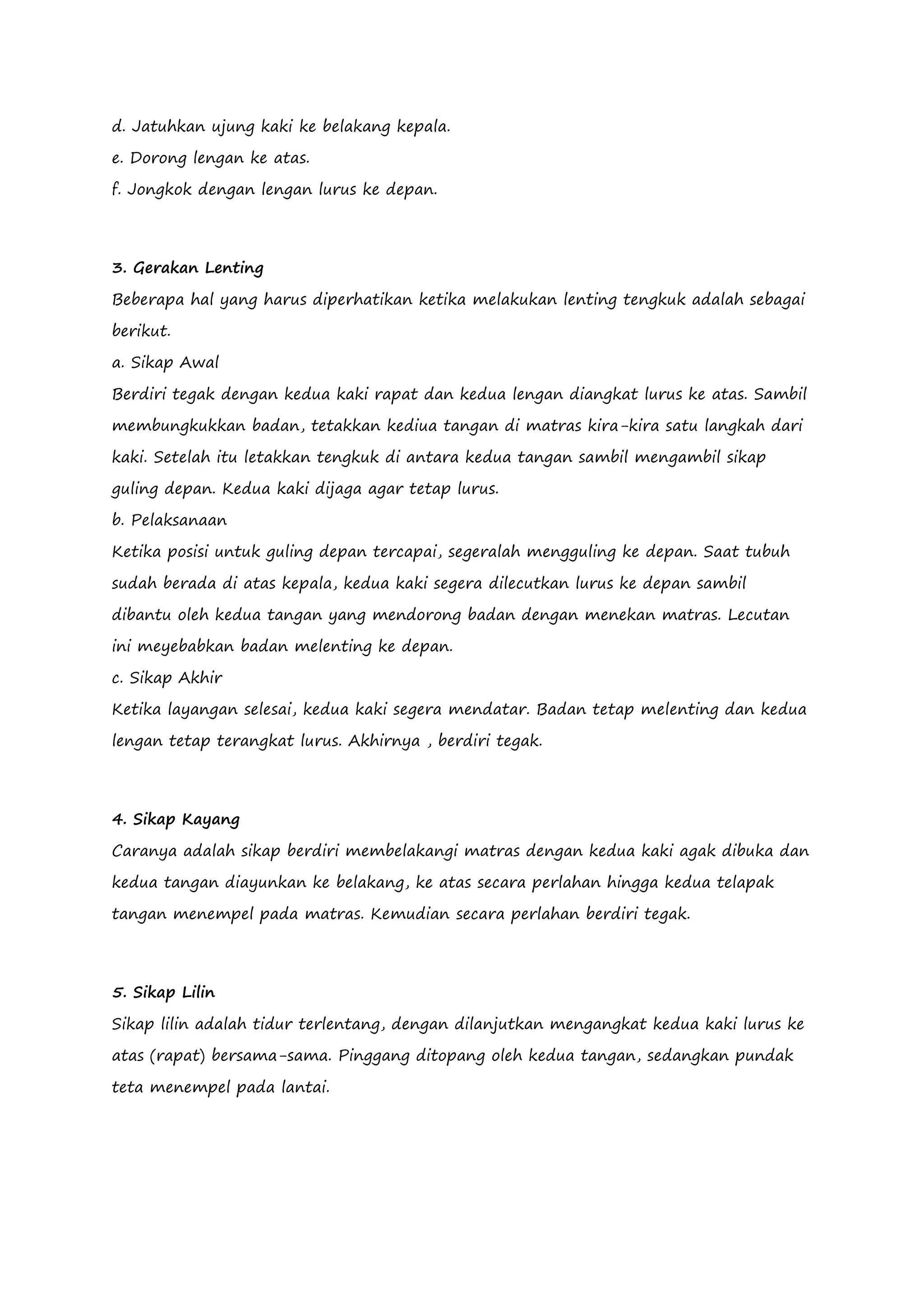 Kliping senam lantai | DOCX