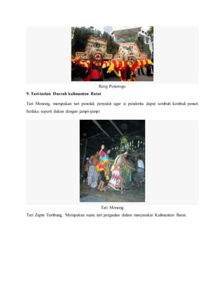 Kliping Tarian Adat Indonesia | DOCX