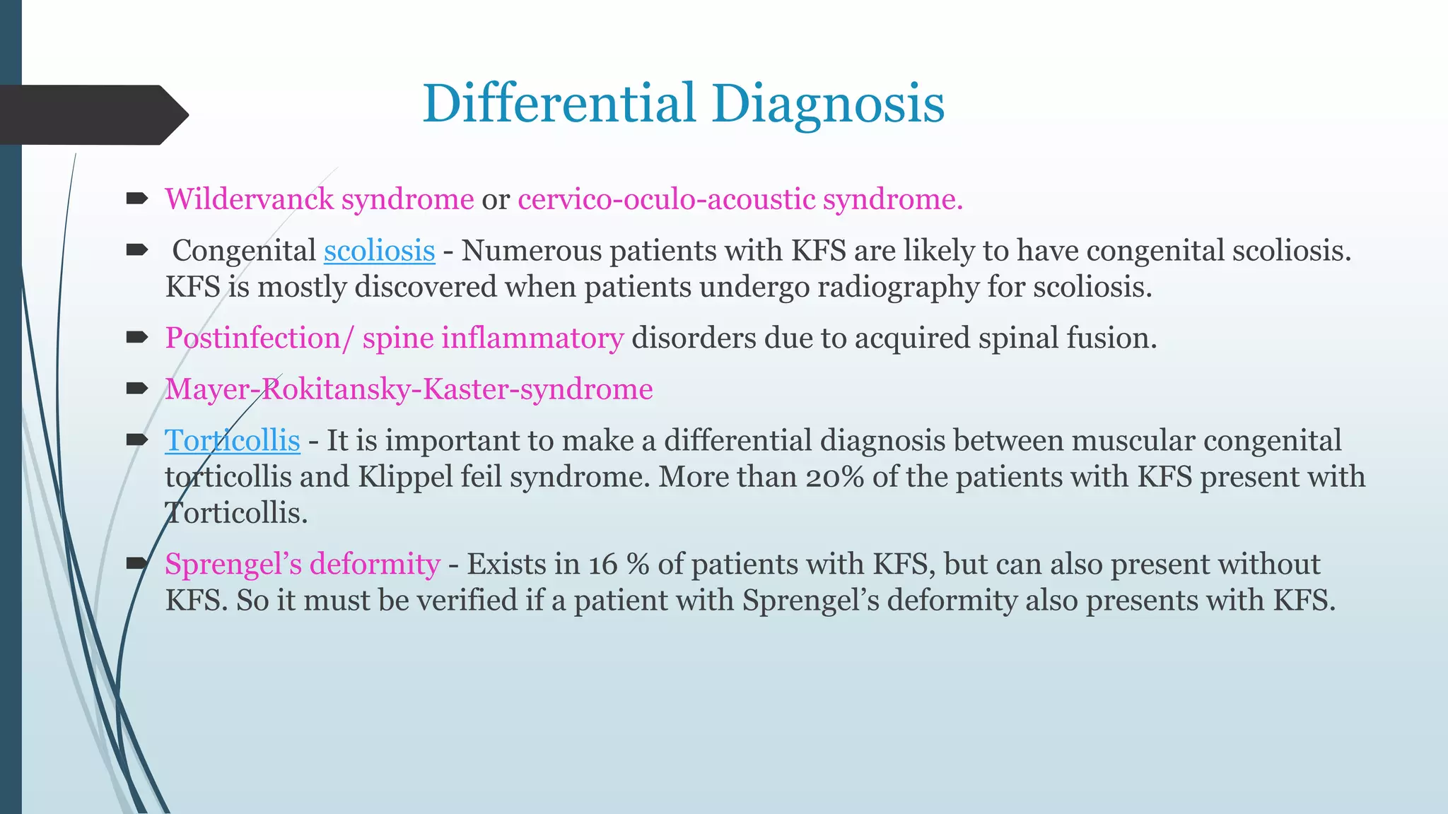 Klippel feil syndrome | PPTX