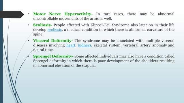 Klippel feil syndrome | PPTX | Death, Injury, or Military Conflict ...