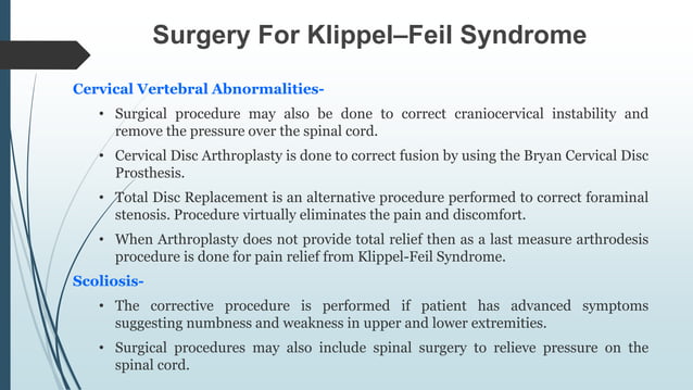 Klippel feil syndrome