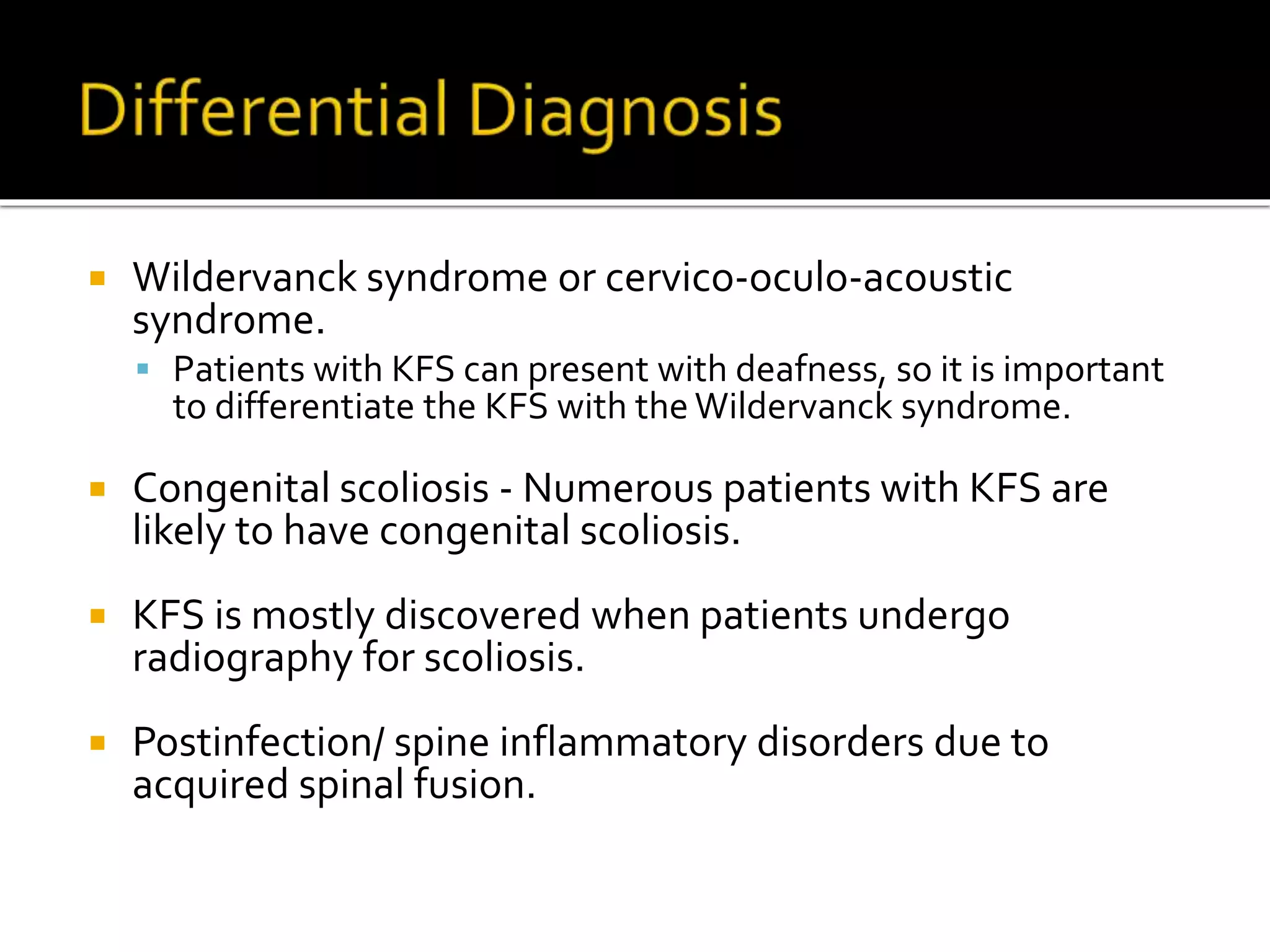 Klippel-Feil Syndrome | PPTX