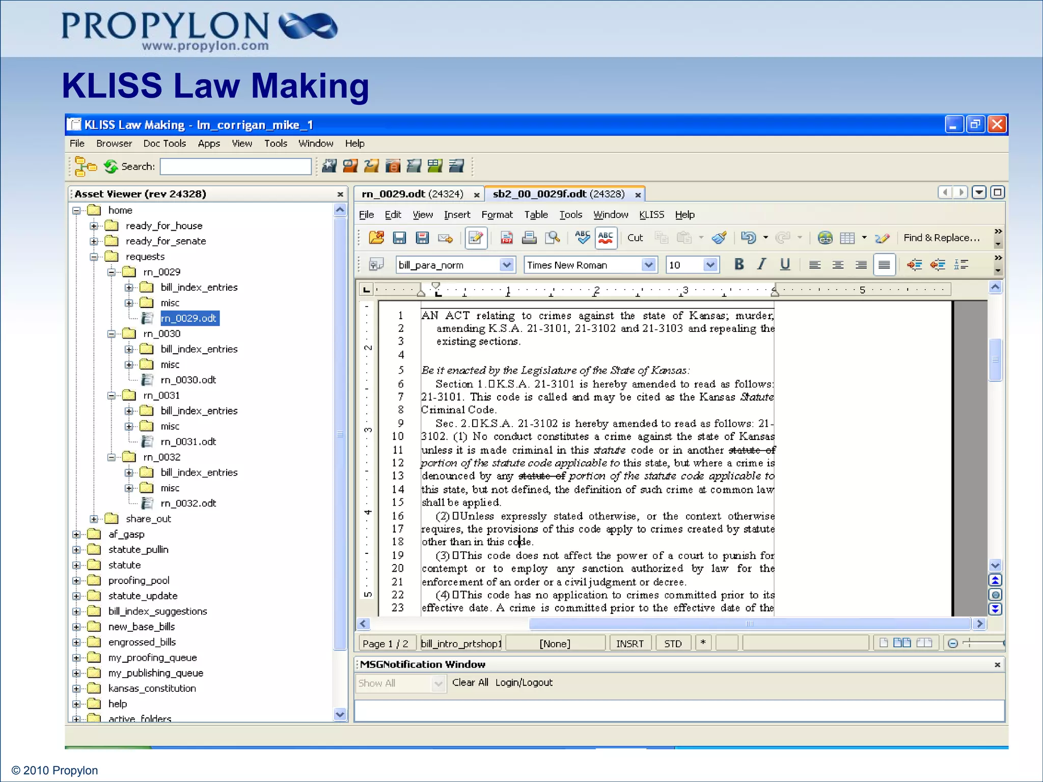 KLISS - Next Gen. Legislative Enterprise Architecture | ODP