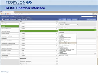KLISS - Next Gen. Legislative Enterprise Architecture | PPT
