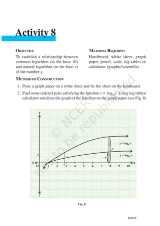 ACTIVITY OF MATHEMATICS CLASS 12th | PDF