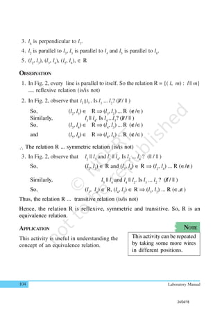 ACTIVITY OF MATHEMATICS CLASS 12th | PDF