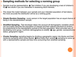 psychological assessment standardization, evaluation etc | PPTX