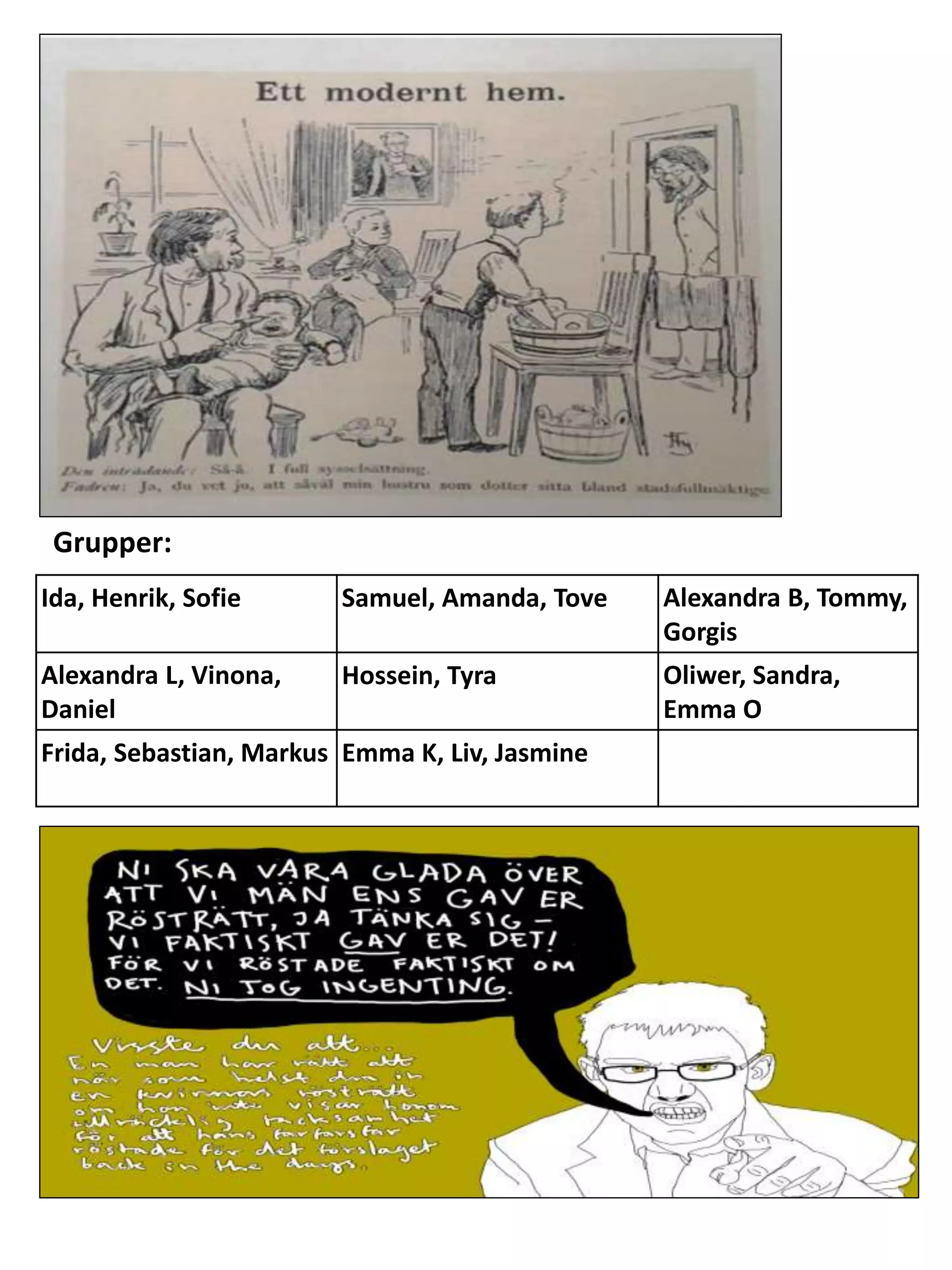 Källövning om Sveriges demokratisering | PPTX