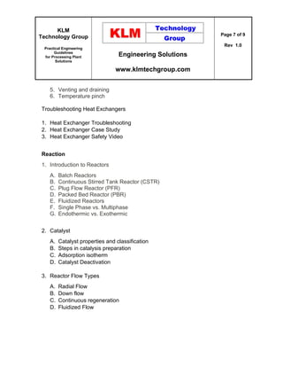 Introduction to Unit Operation Fundamentals and Troubleshooting ...