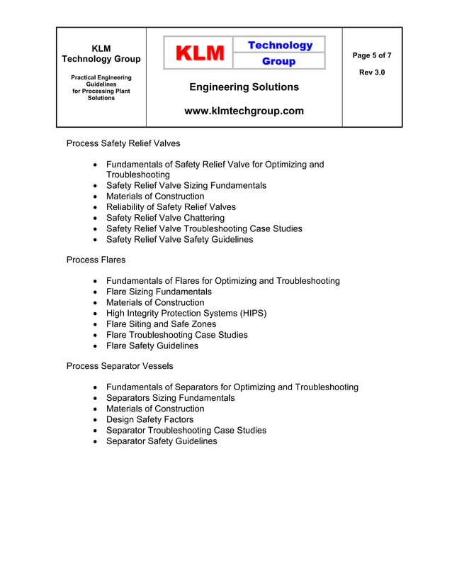 Optimizing and Troubleshooting Process Equipment Advanced Training ...