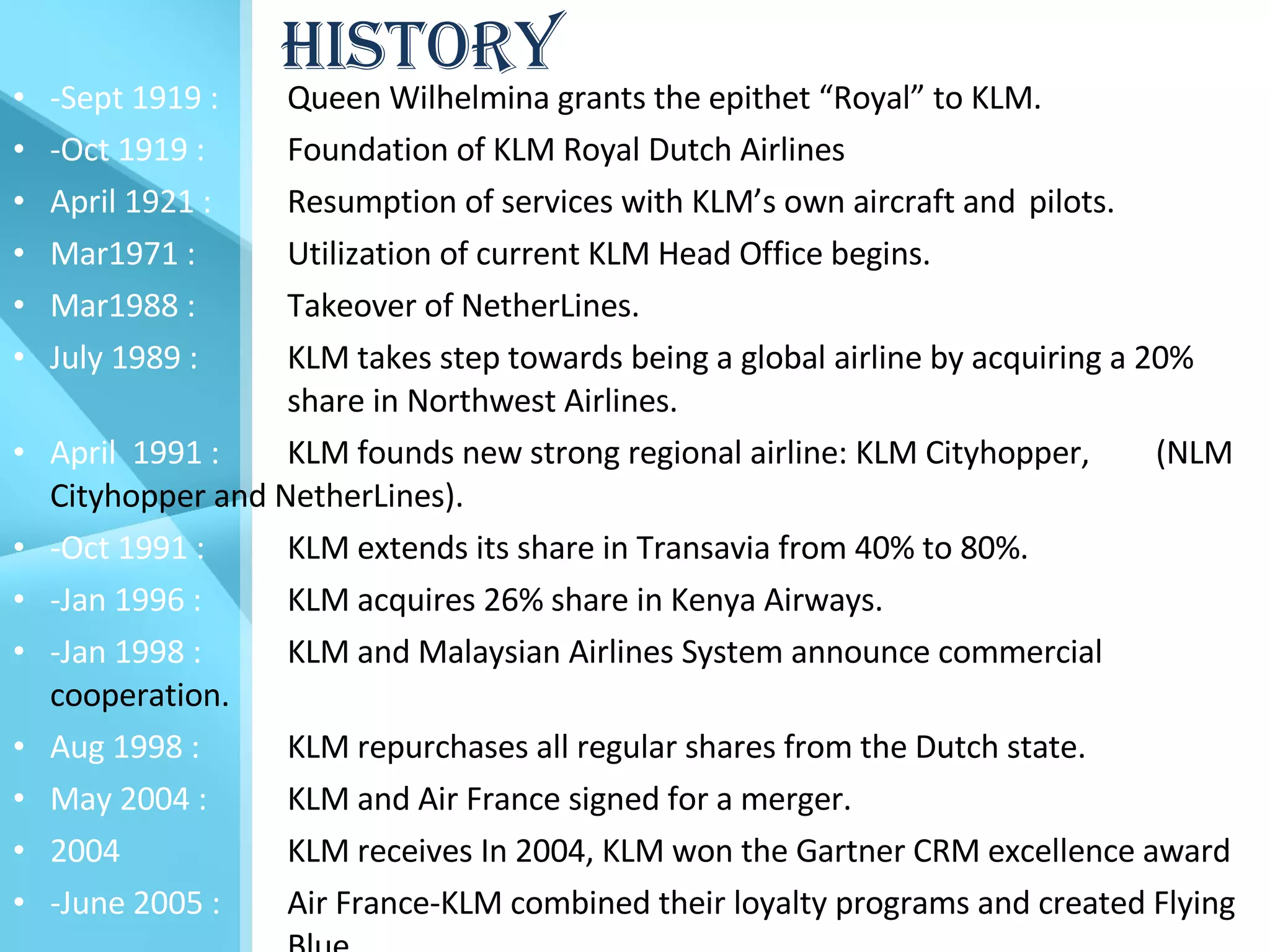Klm Crm Case Study | PPT