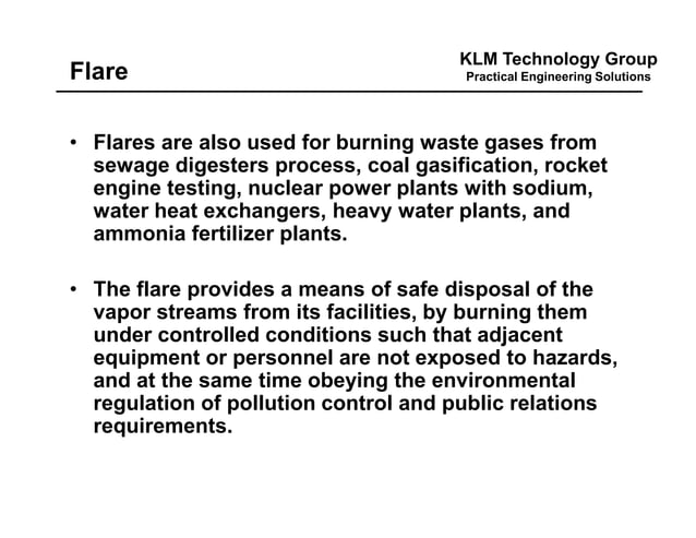 Introduction to Process Flares | PDF | Indoor Environmental Quality ...