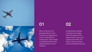 KLM Name Correction Policy | PDF