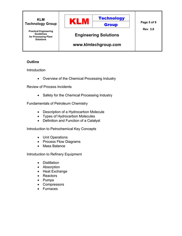 Optimizing Petroleum Refining Unit Operations Training Course | PDF