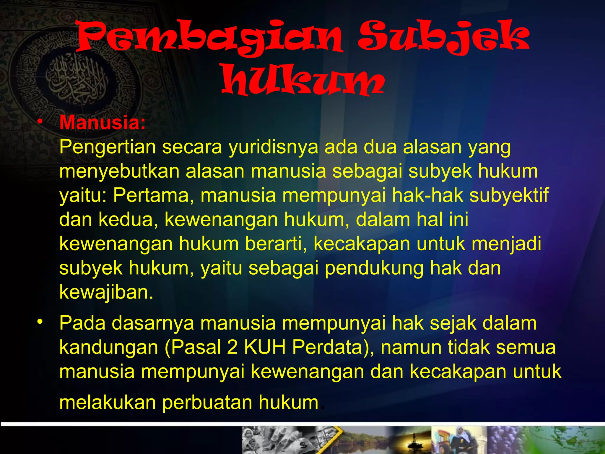 Klmpk 1 subjek hukum | PPT