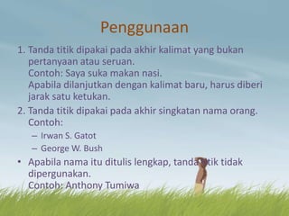 TANDA TITIK | PPT