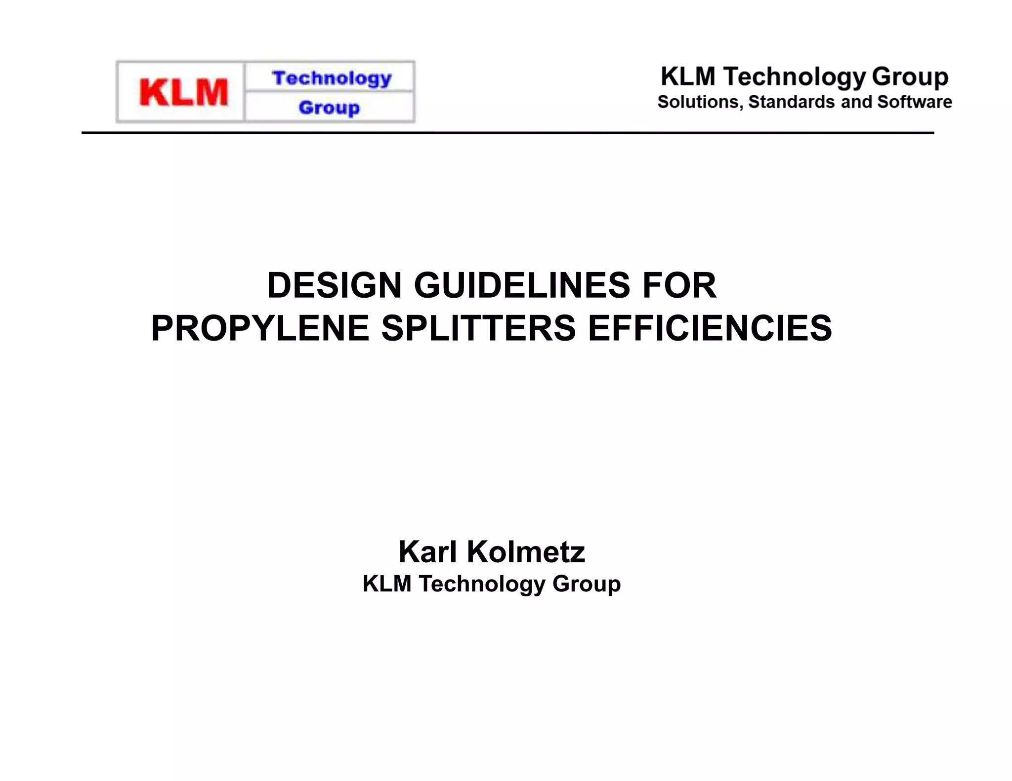 Propylene C3 Splitter Tower Efficiency | PDF