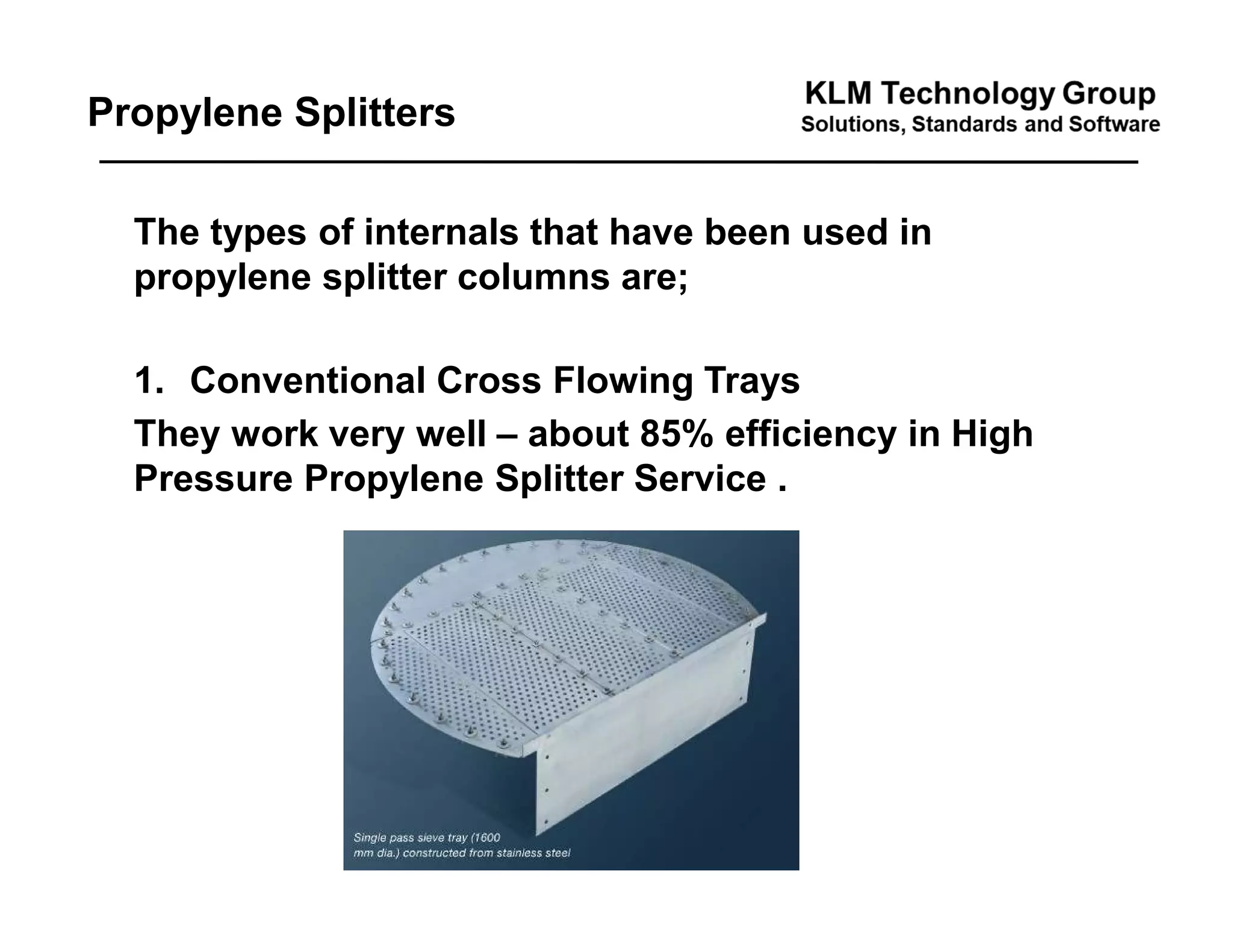 Propylene C3 Splitter Tower Efficiency | PDF