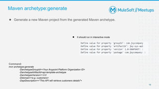 Creating MuleSoft API Template Project Using Maven Archetype | PPTX