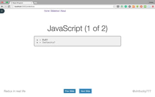 JS Lab`16. Виктор Клочихин: "Redux в реальной жизни" | PPT