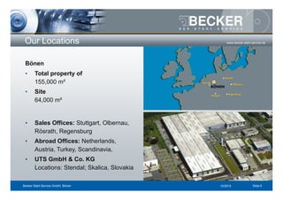 Klöckner & Co - Welcome at Becker Stahl-Service 2010 | PPT