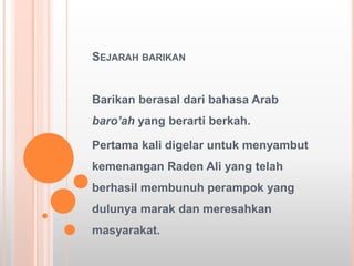 Tradisi Barikan | PPT