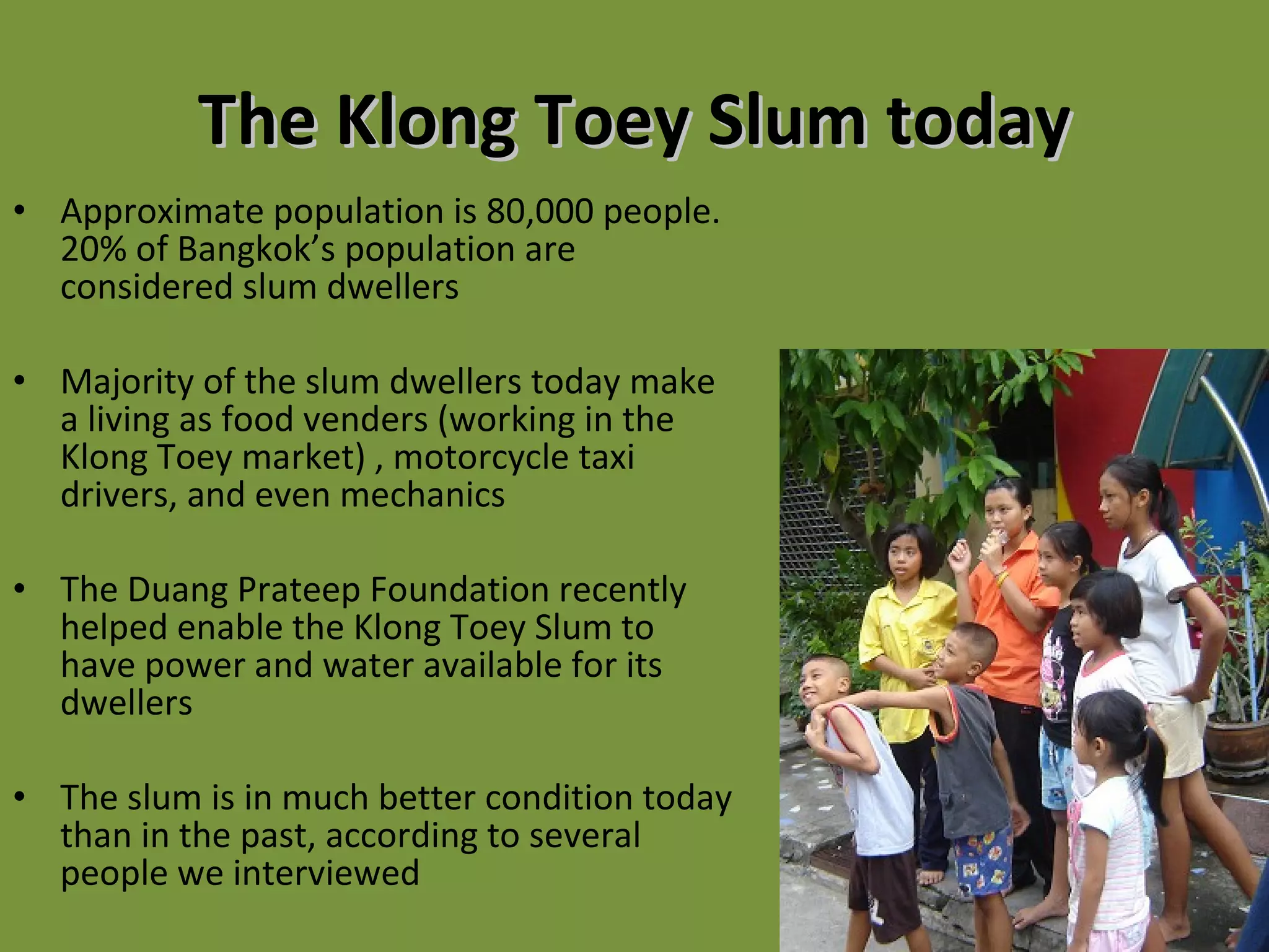 Klong Toey Slum Ppnt | PPT