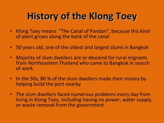 Klong Toey Slum Ppnt | PPT