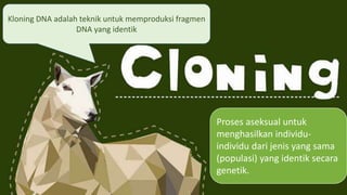 Kloning dna | PPTX
