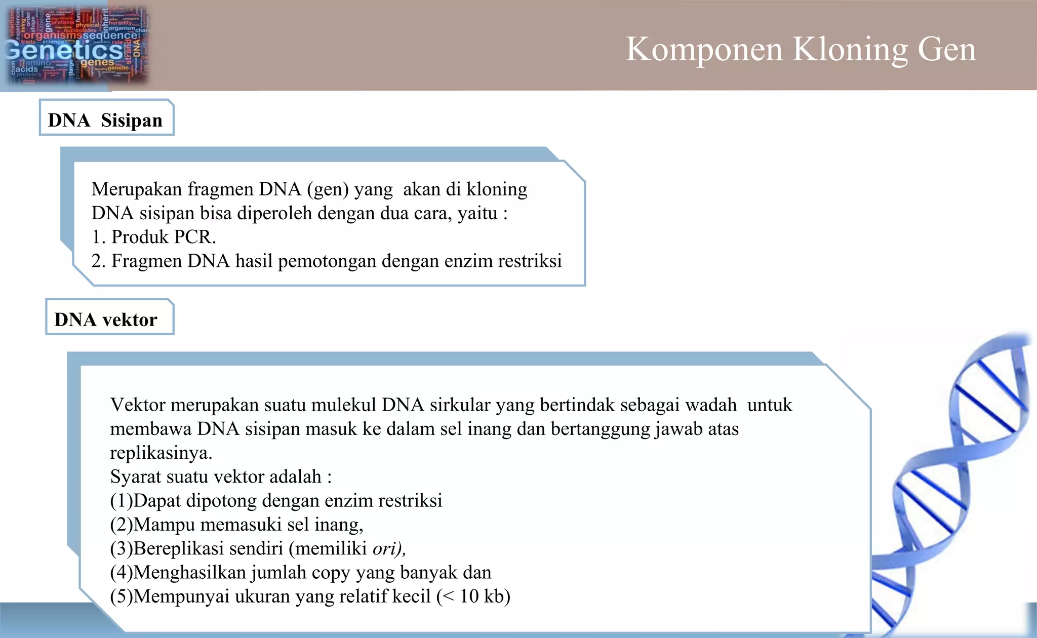 Kloning Gen | PPT