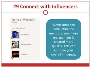 Tips to Improve Your Klout Score | PPT